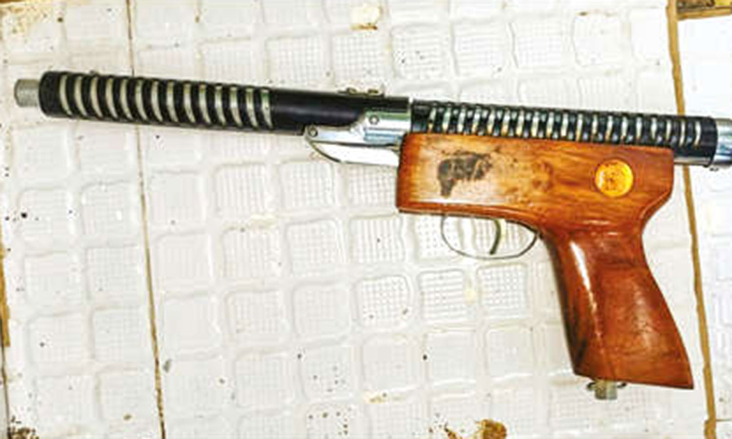 மதுரை சிறை அருகே குப்பை தொட்டியில் கிடந்த துப்பாக்கி | gun found in ...