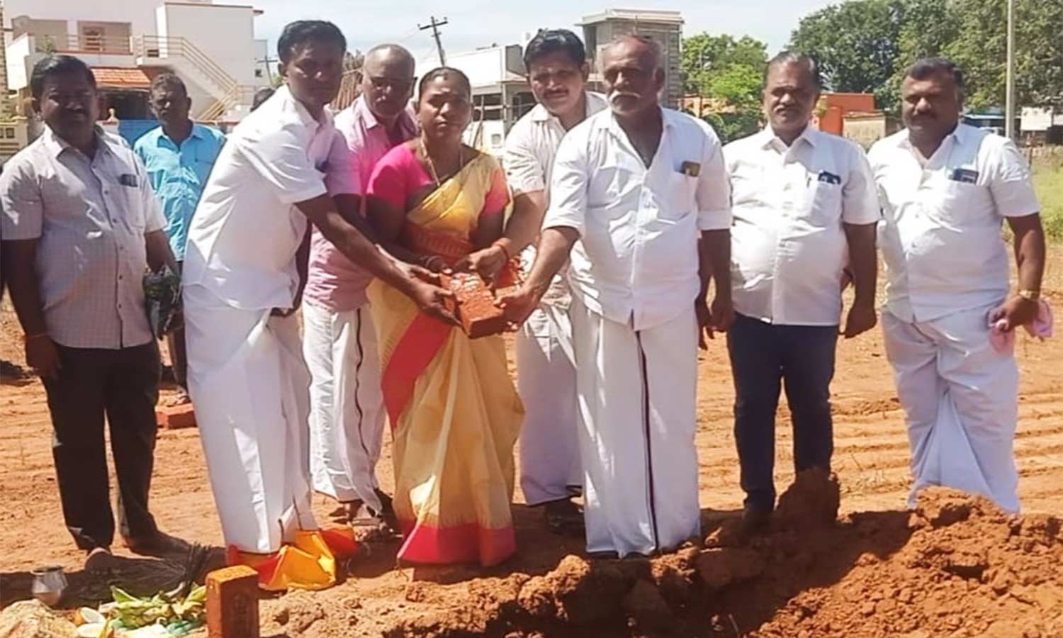 விராலிப்பட்டியில் ரேசன் கடை கட்ட பூமி பூஜை | Bhoomi Poojai to build ...