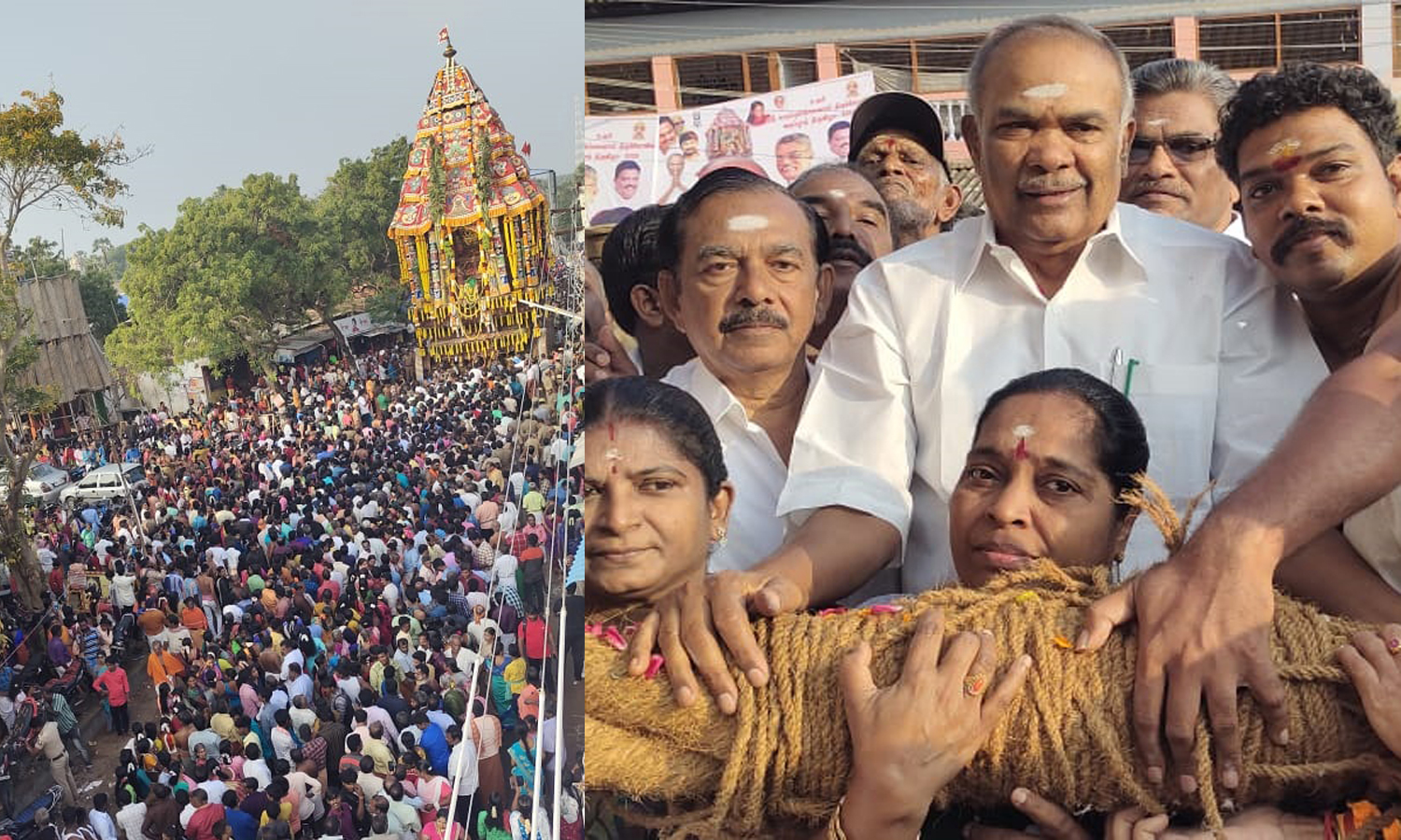 உவரி சுயம்புலிங்க சுவாமி கோவிலில் தைப்பூச தேரோட்டம்: ஆயிரக்கணக்கானோர் ...