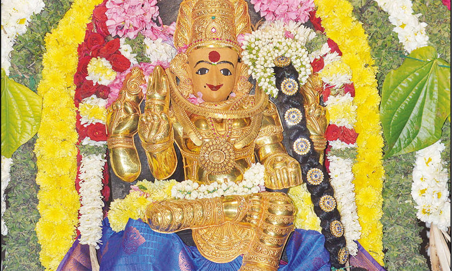 கோட்டை மாரியம்மன் கோவில் 12-ம் ஆண்டு விழா: அம்மனுக்கு தங்க கவச ...
