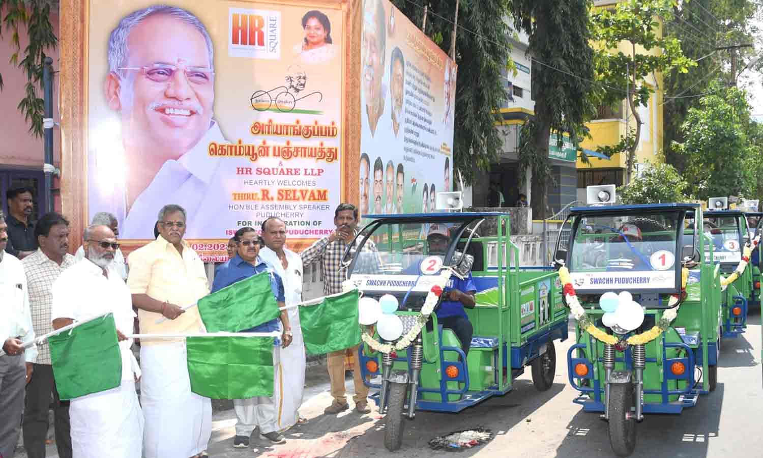 வீடு, வீடாக சென்று குப்பைகள் சேகரிக்கும் பணி-சபாநாயகர் ஏம்பலம் செல்வம் ...