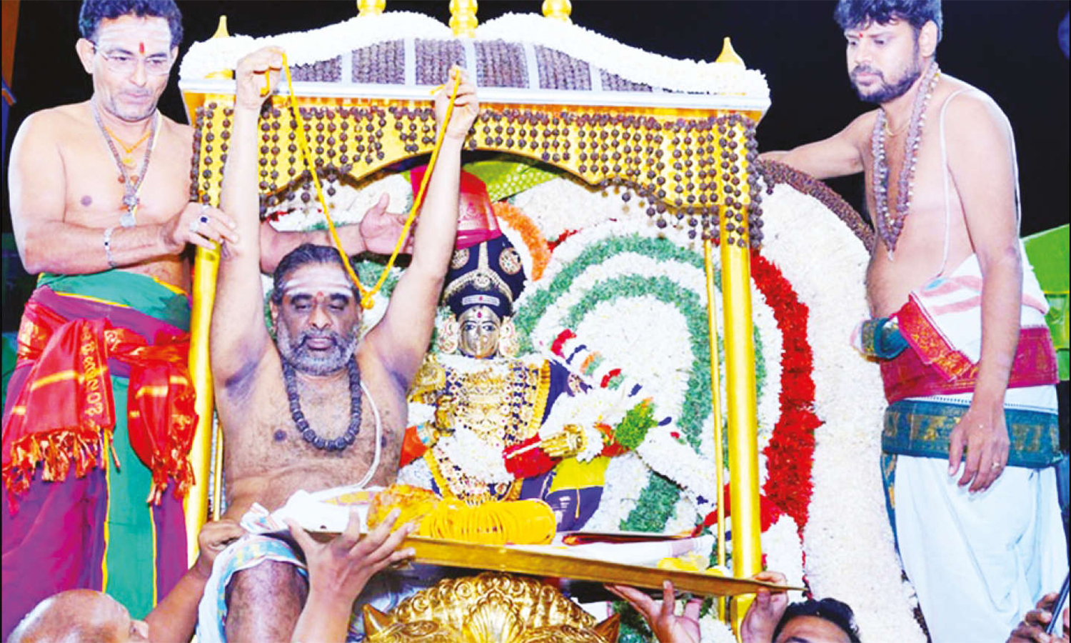 ஸ்ரீகாளஹஸ்தி கோவில் பிரம்மோற்சவம் 9-வது நாள்:சிவன்-பார்வதி திருக்கல்யாண ...