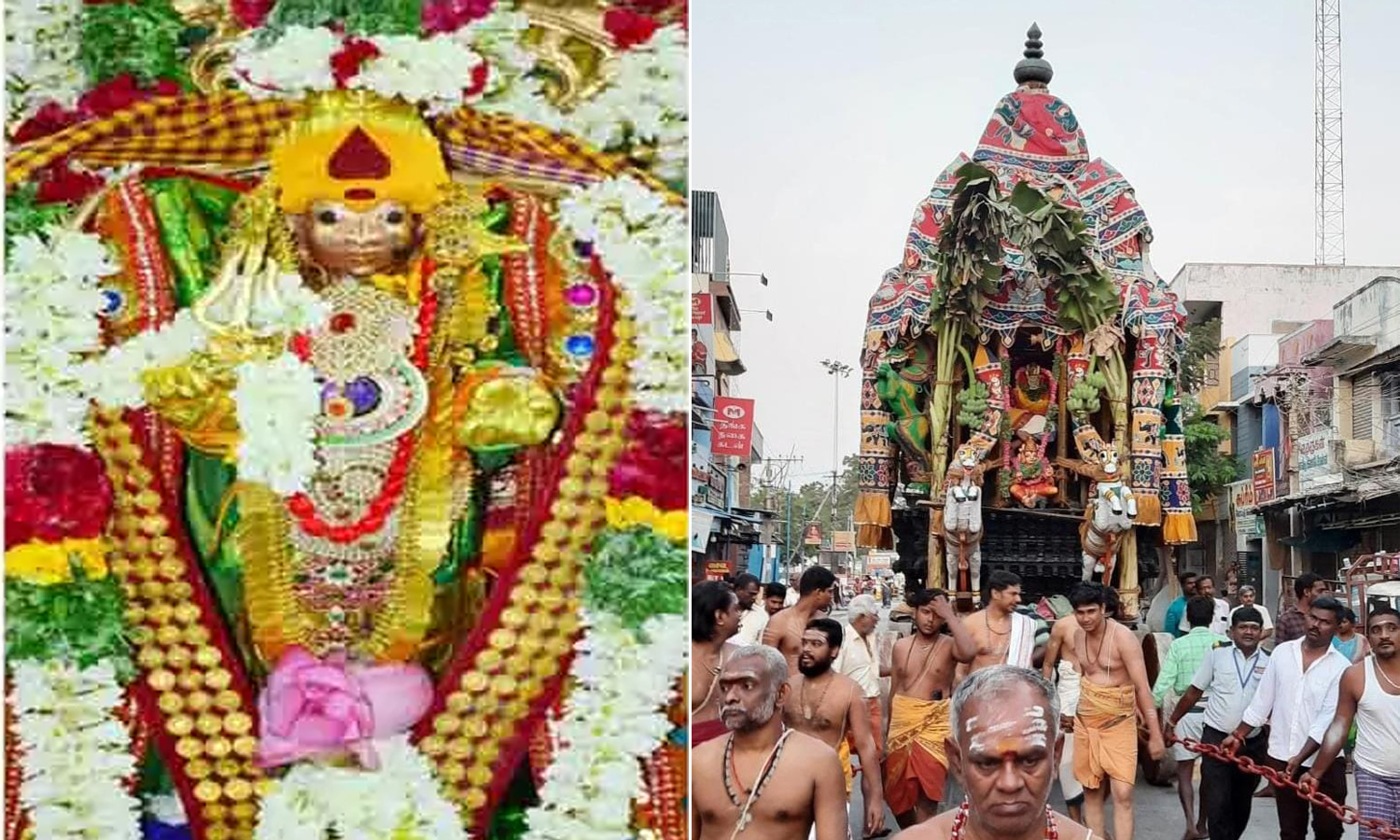 திருச்செந்தூர் வெயிலுகந்த அம்மன் கோவில் மாசித் திருவிழா தேரோட்டம் ...
