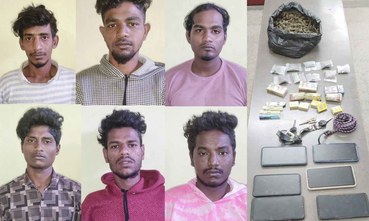 ஆரணியில் கஞ்சா கடத்தி வந்த 6 வாலிபர்கள் கைது: 1.250 கிலோ கஞ்சா பறிமுதல் ...