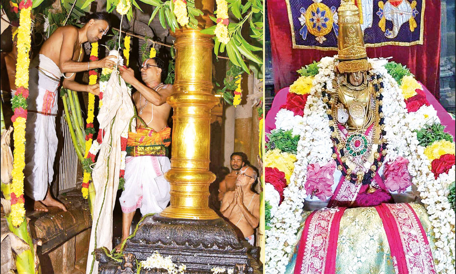 ஆழ்வார்திருநகரி ஆதிநாதர் ஆழ்வார் கோவில் மாசி திருவிழா கொடியேற்றத்துடன் ...