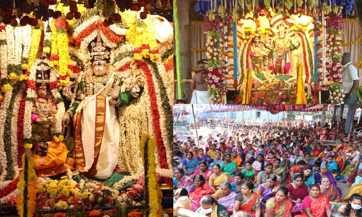திருவொற்றியூரில் வடிவுடையம்மன் கோவில் திருக்கல்யாணத்தில் ஆயிரக்கணக்கான ...