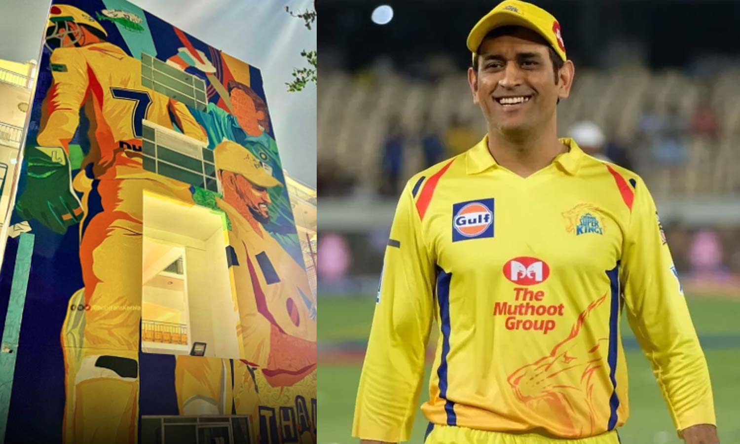 சேப்பாக்கம் மைதானத்தில் தல டோனியின் பிரம்மாண்ட கட் அவுட்- ரசிகர்கள் ...