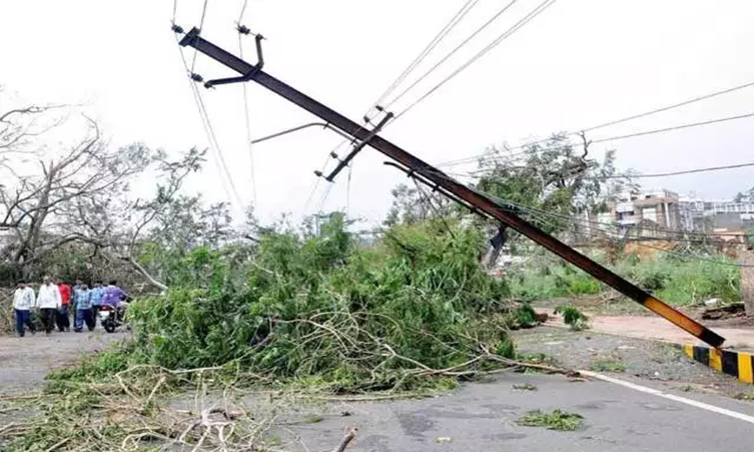 கம்பம்: சூறைக்காற்றால் முறிந்து விழுந்த மின்கம்பங்கள் | The Electric ...