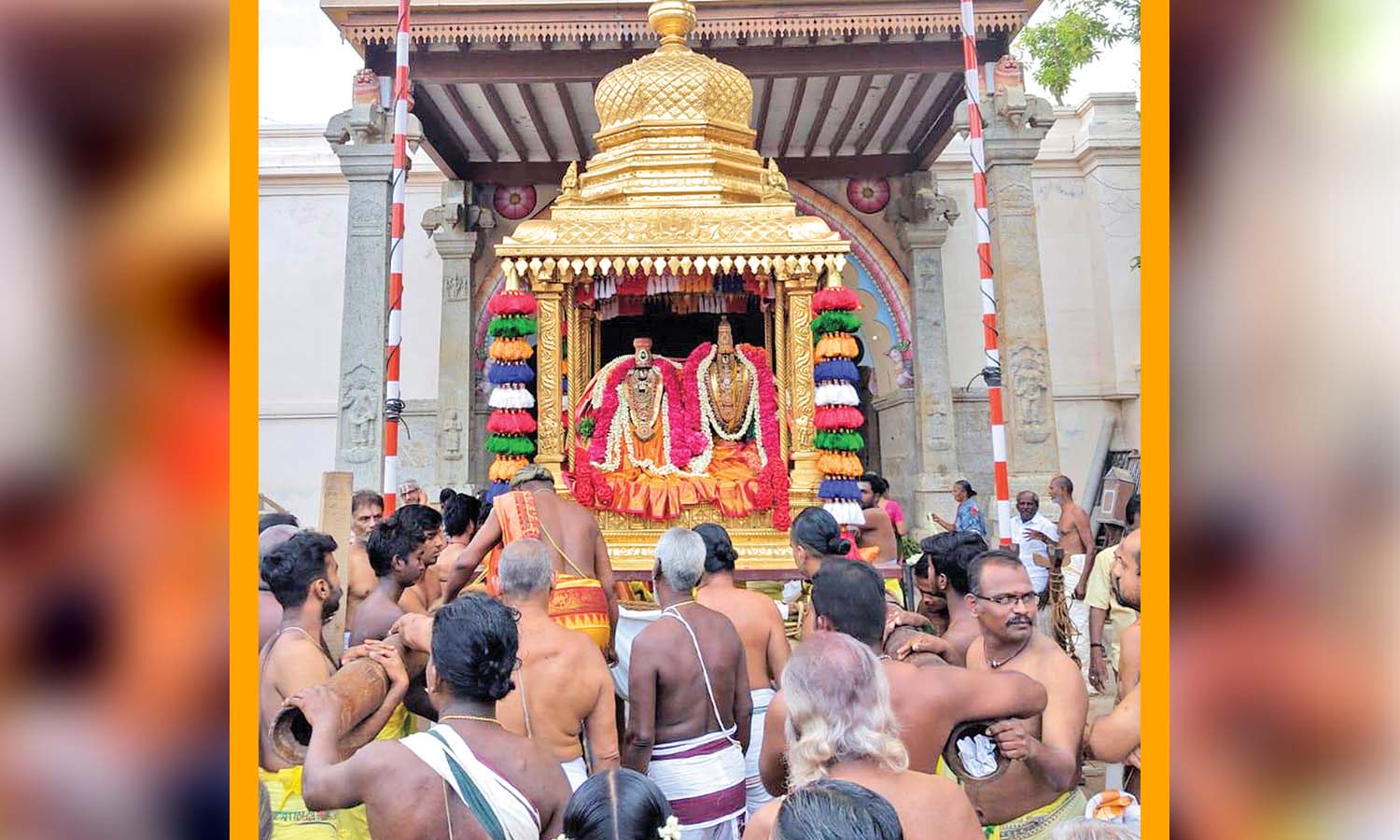 நாங்குநேரியில் பங்குனித்திருவிழா: வானமாமலை சுவாமிகள் தங்கச்சப்பரத்தில் ...