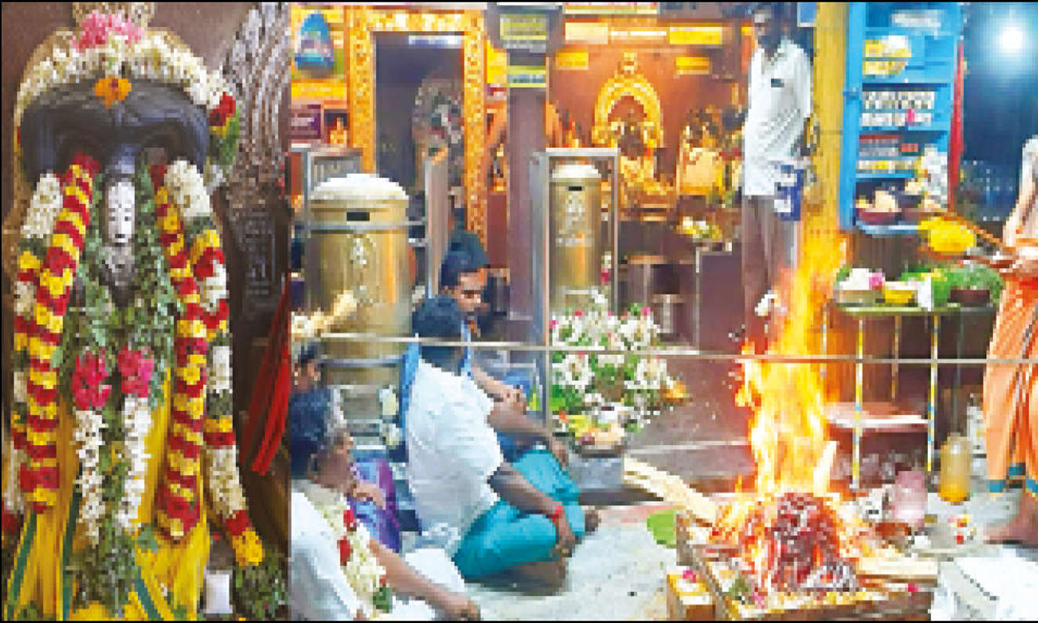 கோவில்களில் குருப்பெயர்ச்சி வழிபாடு: பரிகார பூஜை செய்து பக்தர்கள் ...