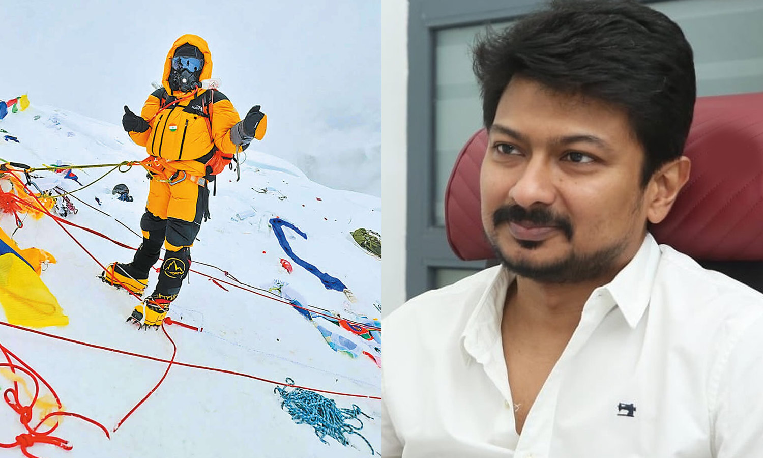 எவரெஸ்ட் சிகரத்தில் ஏறி சாதனை படைத்த முத்தமிழ் செல்விக்கு உதயநிதி ...