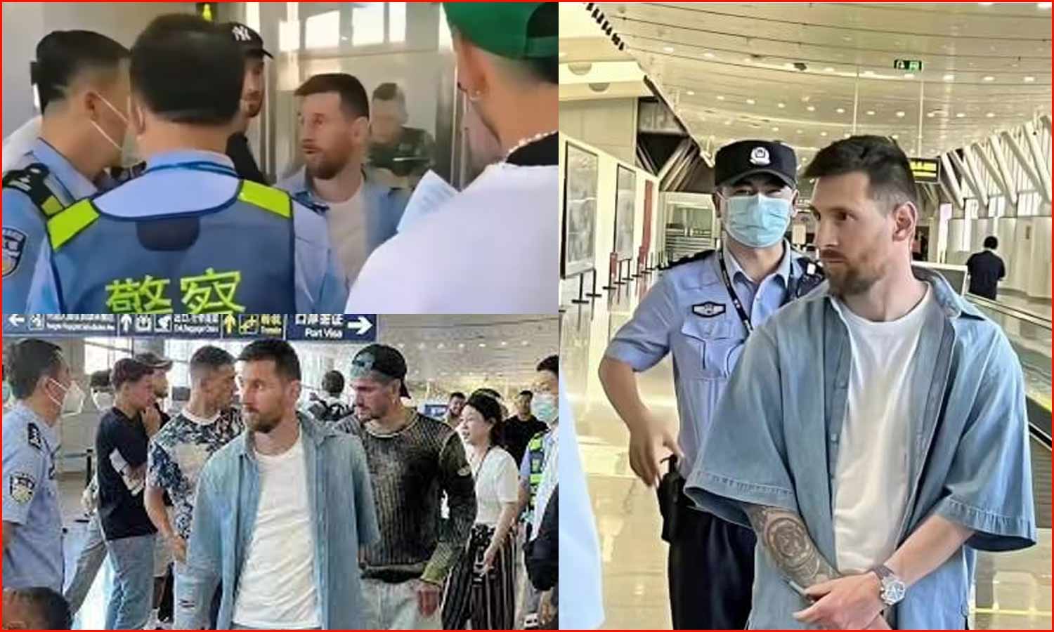 பீஜிங் விமான நிலையத்தில் தடுத்து நிறுத்தப்பட்ட மெஸ்சி | Lionel Messi ...