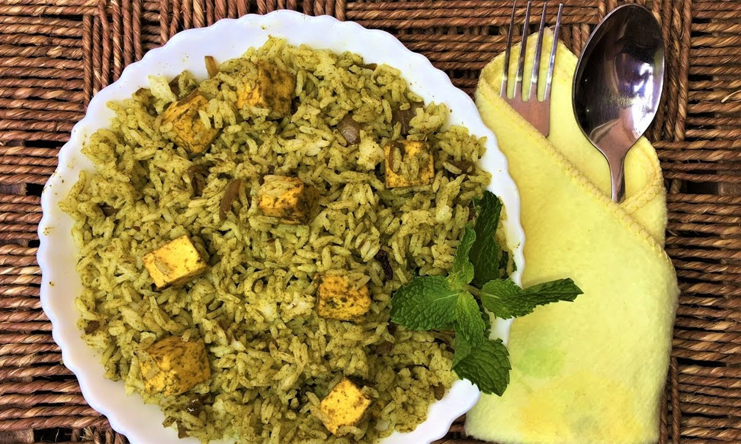சூப்பரான மதிய உணவு புதினா பன்னீர் புலாவ் | mint paneer pulao Pudina ...