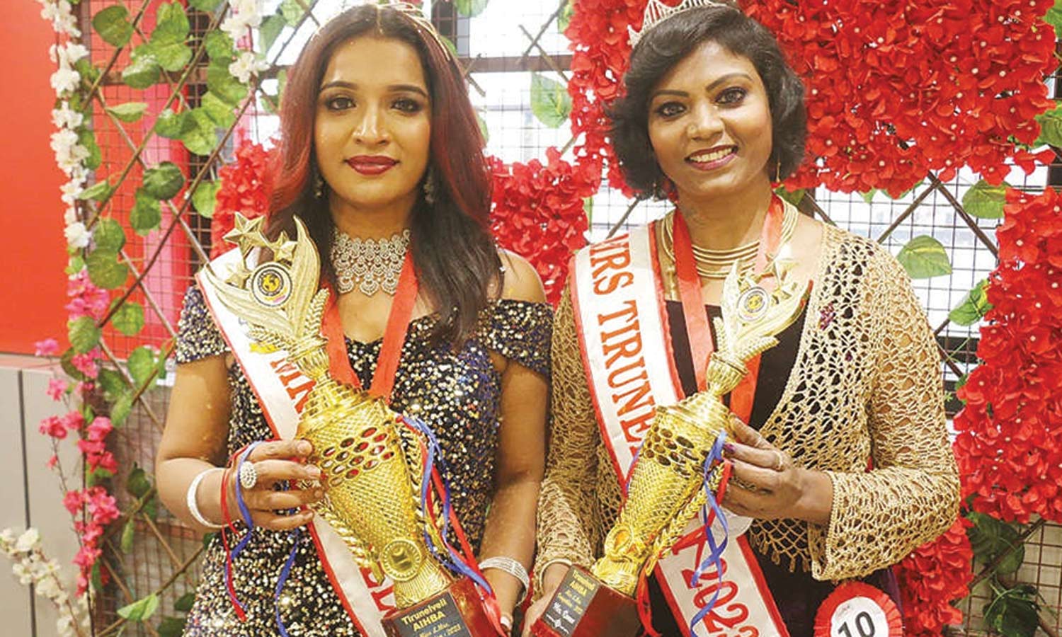 நெல்லையில் அழகிப்போட்டி- மிடுக்கான உடையில் வலம் வந்து அசத்திய பெண்கள் ...