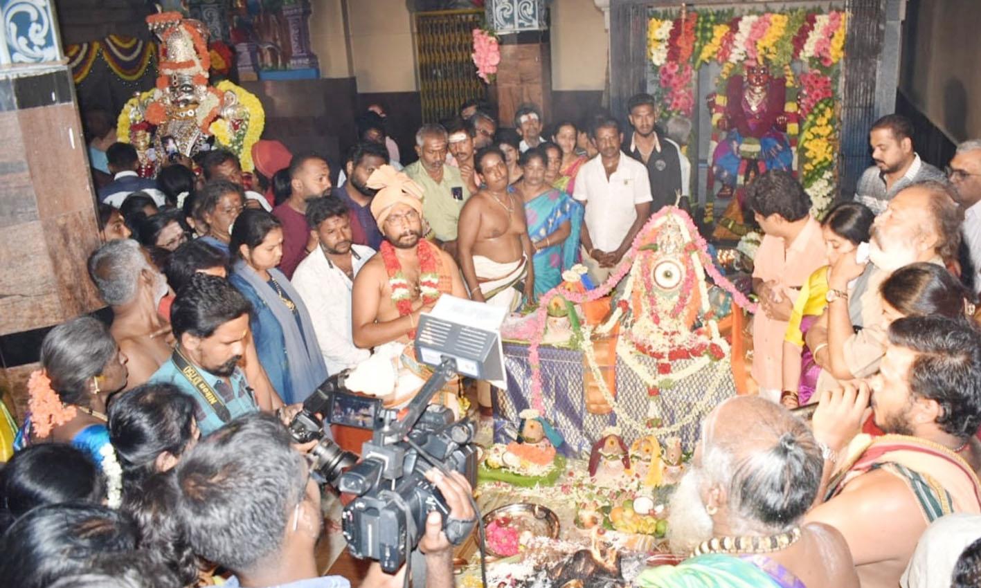 ஓசூர் கோட்டை மாரியம்மன் கோவிலில் வருடாபிஷேக விழா | Annual consecration ...