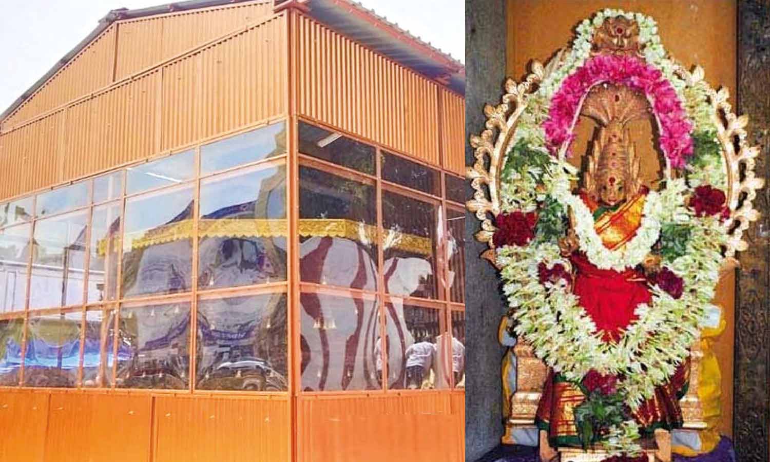 உடுமலை மாரியம்மன் கோவில் தேருக்கு ரூ.7லட்சத்தில் கண்ணாடி கூண்டு ...