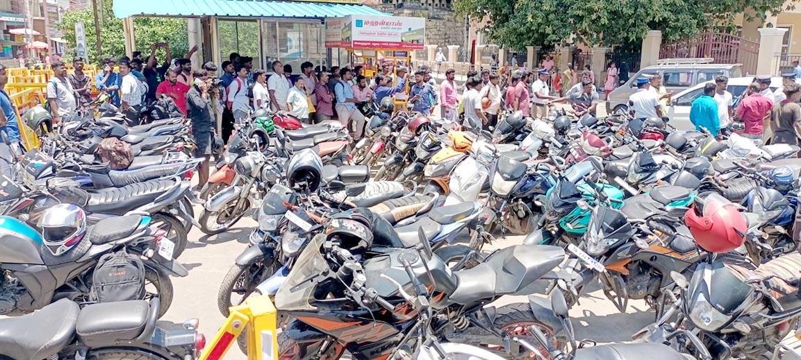 முறையான நம்பர் பிளேட் இல்லாத வாகனங்கள் பறிமுதல் | Madurai News ...