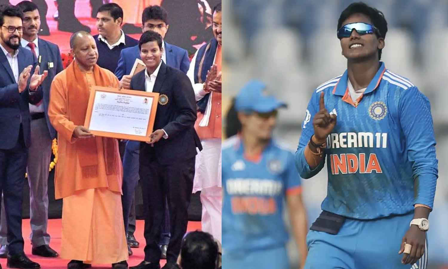 போலீஸ் டிஎஸ்பி-யான தீப்தி சர்மா.. கெளரவித்த உ.பி. அரசு | Uttar Pradesh ...