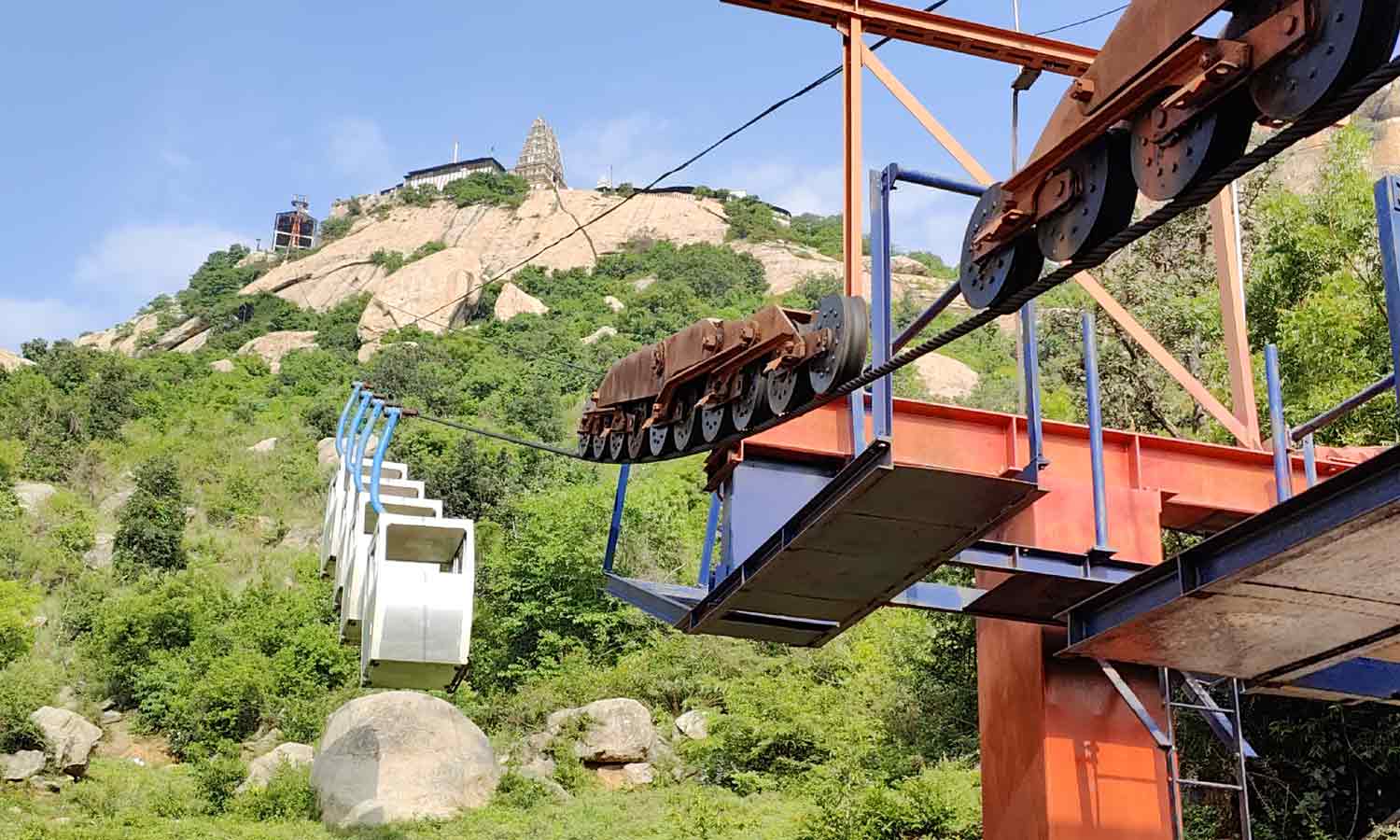 சோளிங்கர் மலைக்கோவிலில் ரோப்கார் வசதி- நாளை முதல் தொடங்குகிறது | Tamil ...