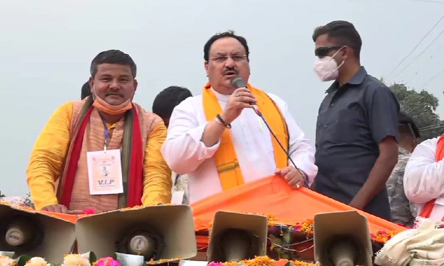 பா.ஜ.க. மூத்த தலைவர் ஜே.பி.நட்டா 'ரோட் ஷோ' மாற்றுப் பாதையில் அனுமதி ...