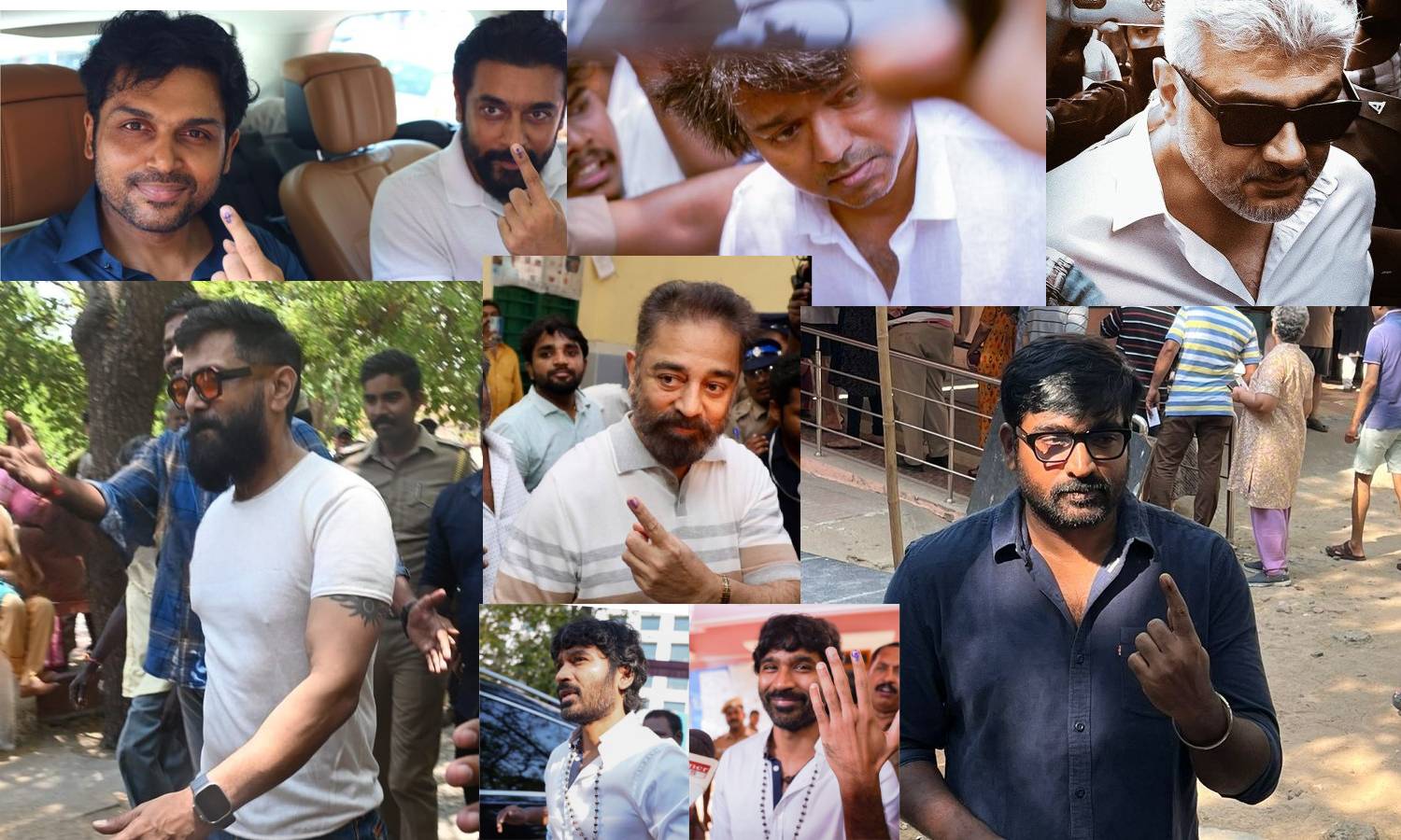 கடமை தவறாமல் வாக்களிக்க வந்த திரை பிரபலங்கள் | Screen celebrities came ...