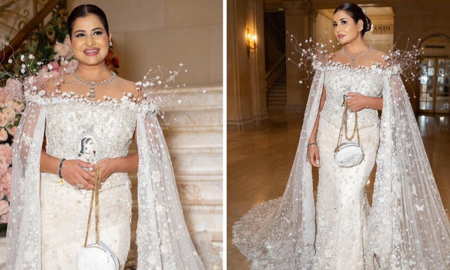 பேஷன் நிகழ்ச்சியில் 200 காரட் வைர நகைகள் அணிந்து அசத்திய பெண் ...