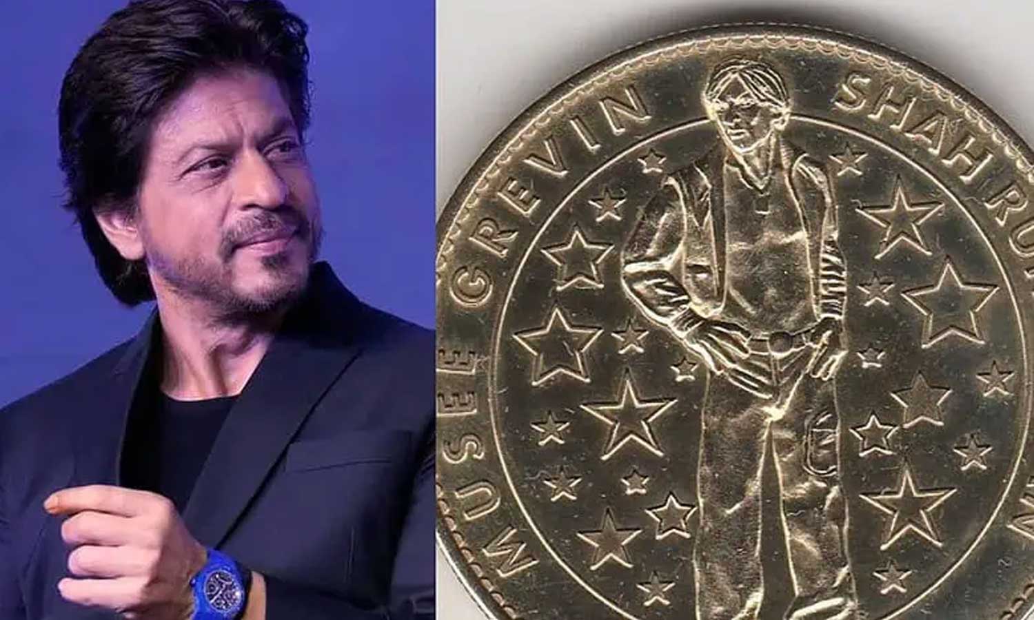 ஷாருக்கான் உருவம் பதித்த சிறப்பு தங்க நாணயத்தை வெளியிட்ட பாரீஸ் ...