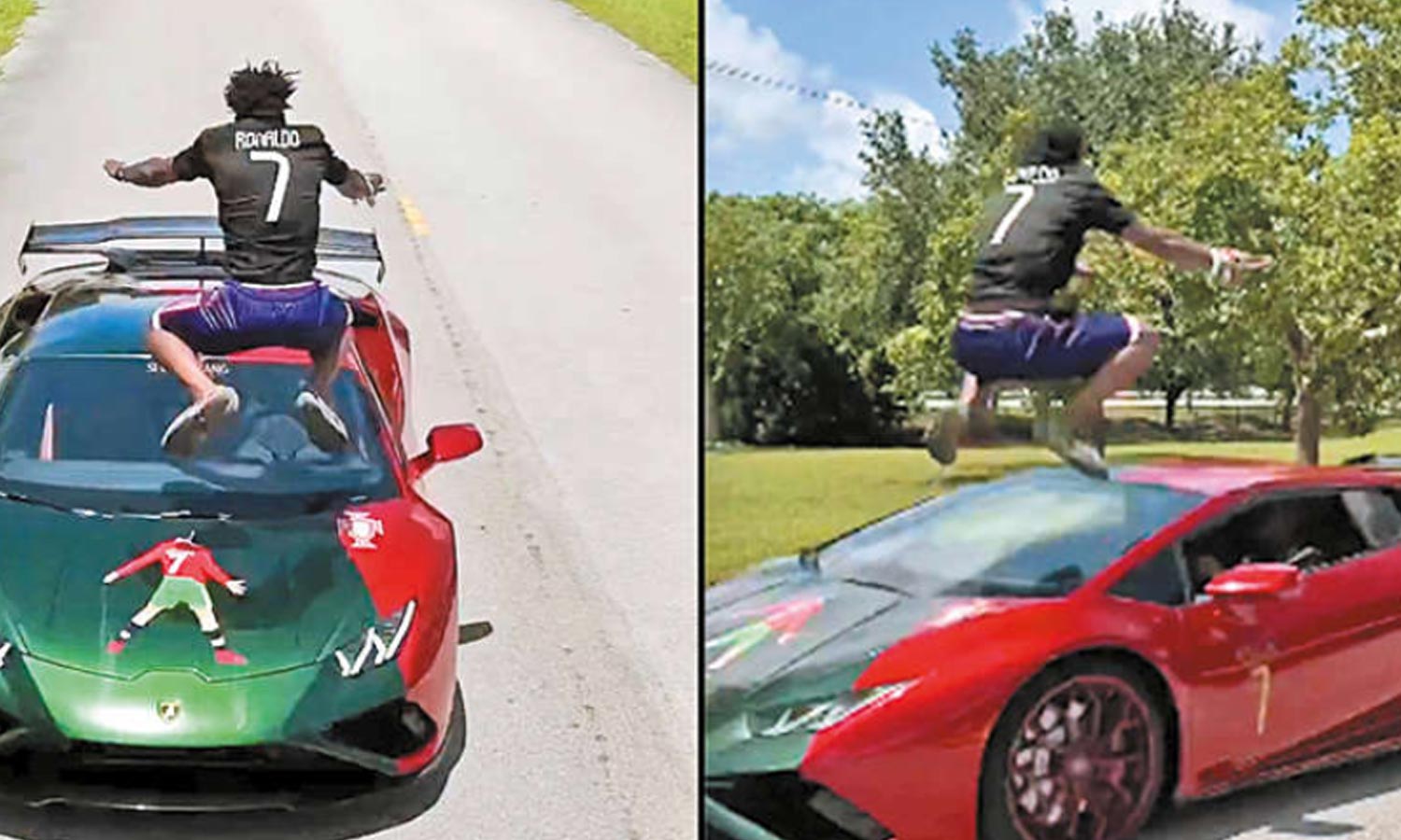 ஓடும் காரை தாவிக்குதித்து வீடியோ பதிவு செய்த வாலிபர்- YouTuber ...