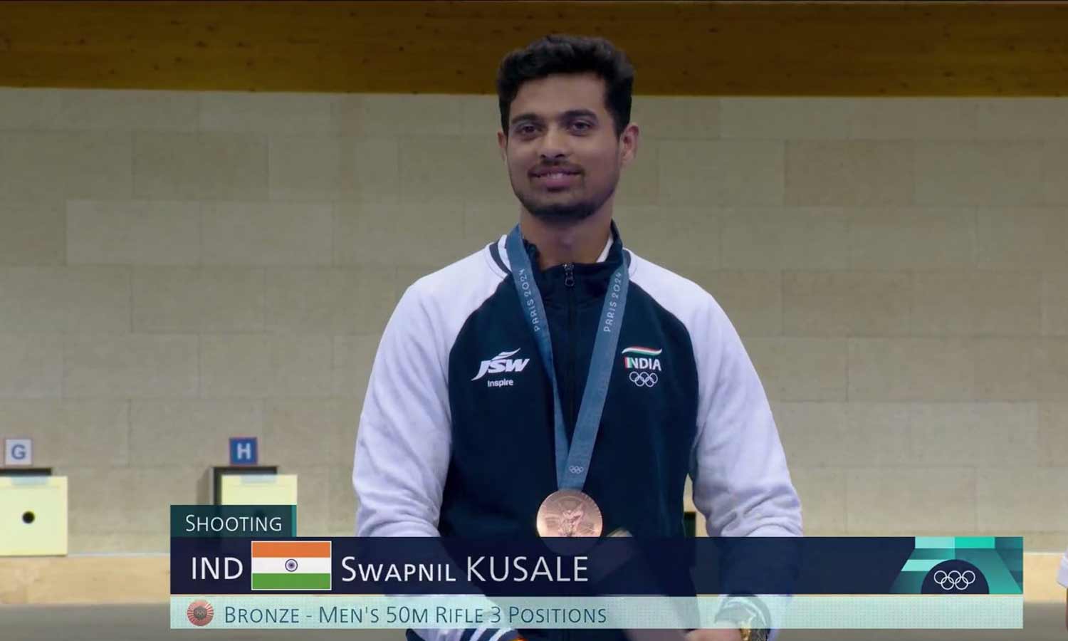 இந்திய வீரர் ஸ்வப்னில் குசாலே வெண்கல பதக்கம் வென்றார்/ Paris Olympic ...