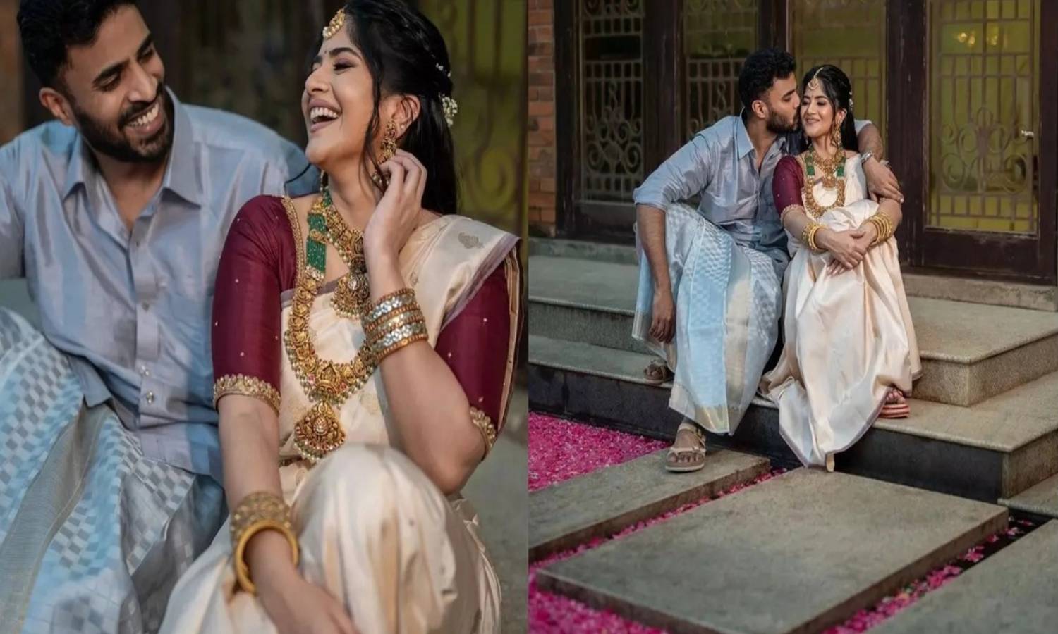 சாய் விஷ்ணு-நடிகை மேகா ஆகாஷ் நிச்சயதார்த்தம்/Sai Vishnu-Actress Megha ...