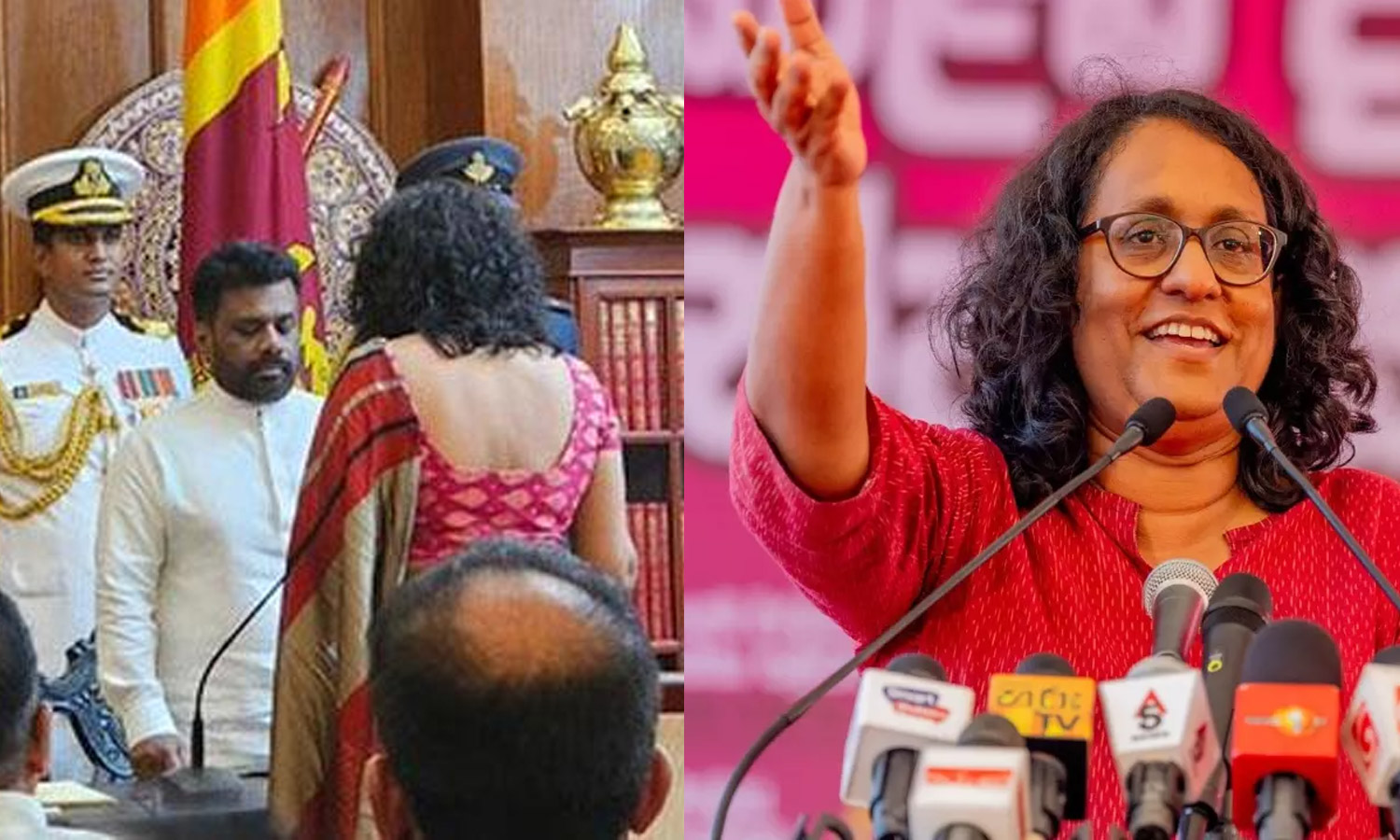 இலங்கையின் 3 ஆவது பெண் பிரதமராக ஹரிணி அமரசூரிய பதவியேற்பு / Sri Lanka's ...