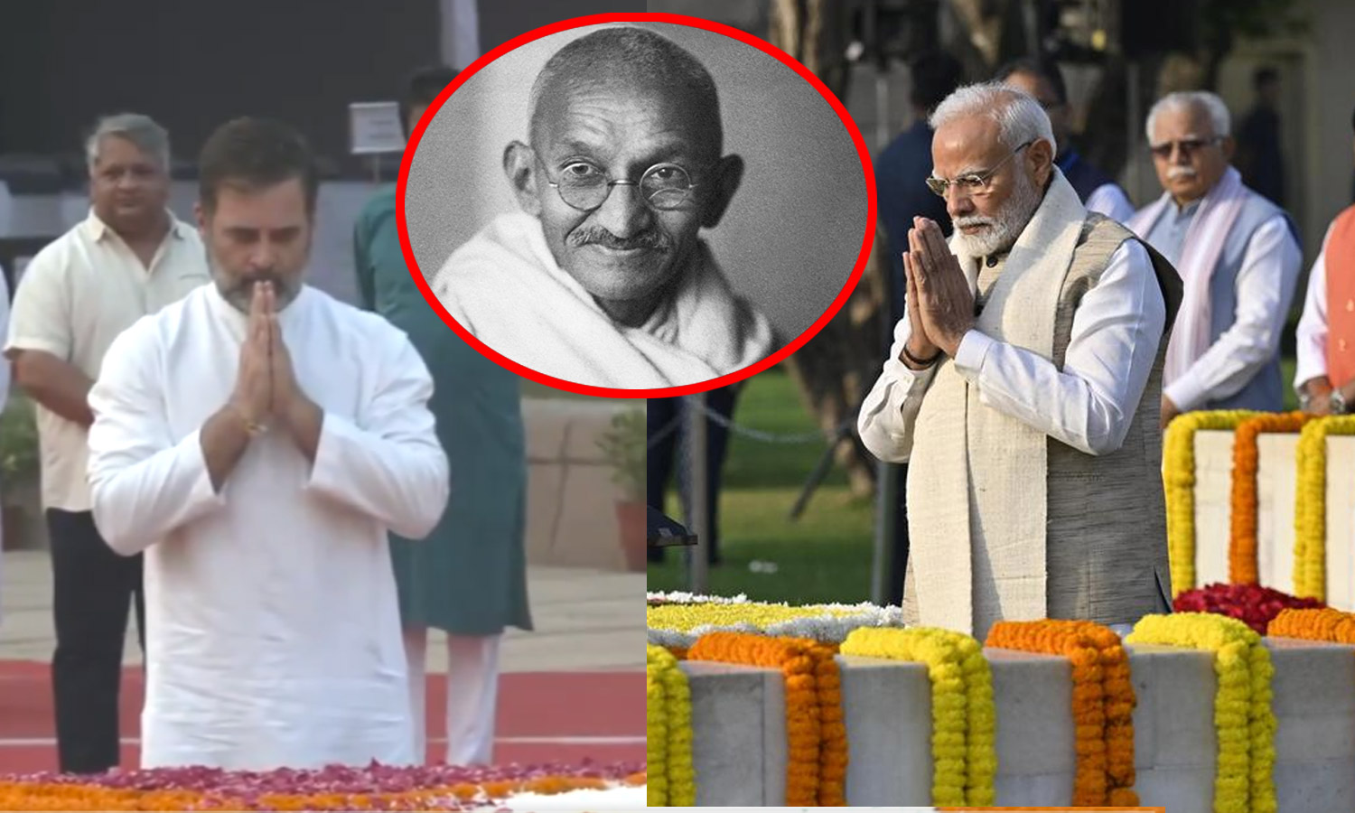 மகாத்மா காந்தி நினைவிடத்தில் பிரதமர் மோடி, ராகுல் காந்தி மரியாதை / PM ...
