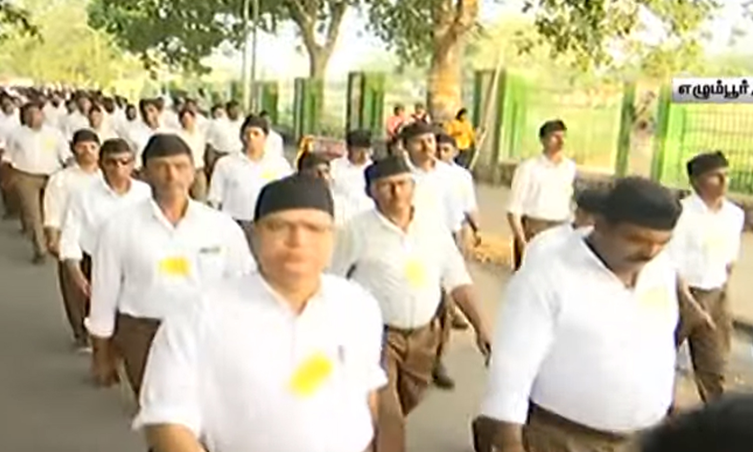 RSS rally with heavy security in Chennai- சென்னையில் பலத்த ...