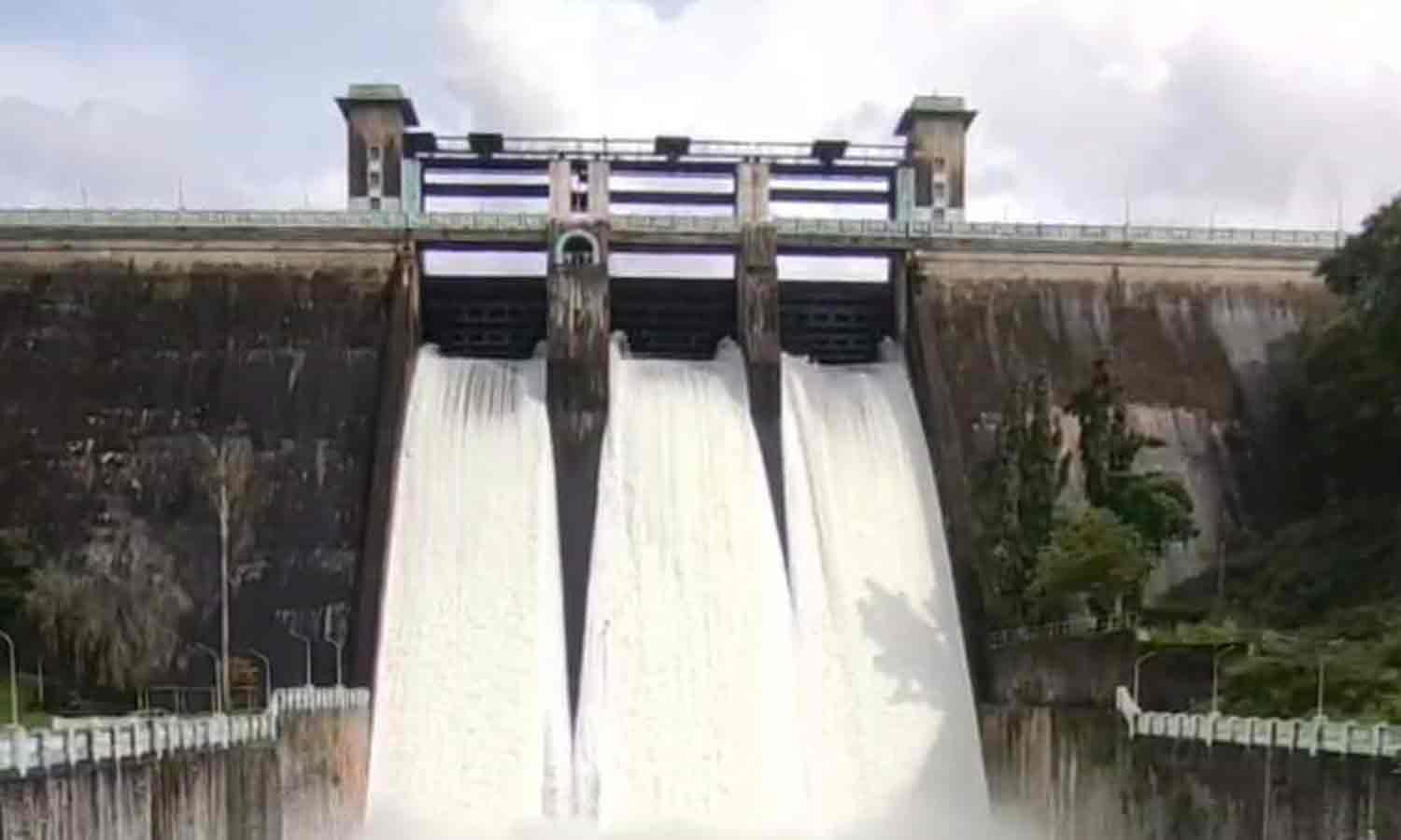 பரம்பிக்குளம் அணை நிரம்பியது,Parambikulam dam full-water release
