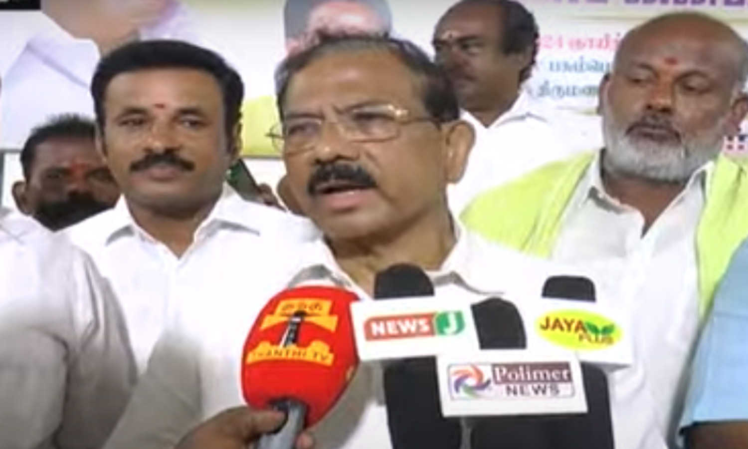 former minister Pandiarajan says ADMK welcome to Vijay speech, விஜய் பேச்சு- வரவேற்பு தெரிவித்த ...