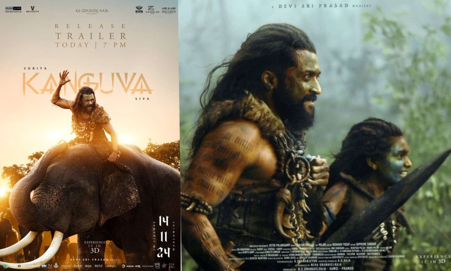 கங்குவா திரைப்படத்தின் ரிலீஸ் டிரெய்லர் இன்று மாலை வெளியீடு | The ...
