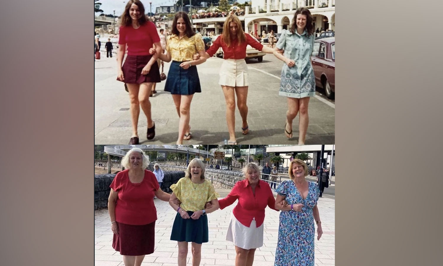 50 ஆண்டுகளாக தொடரும் நட்பு... இணையத்தில் வைரலான படம்- Four friends posed for a photo on vacation ...