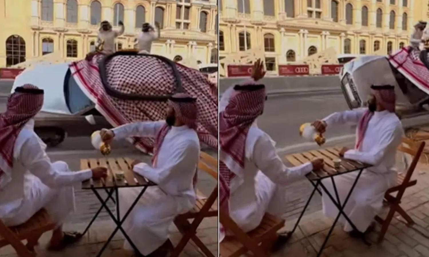 துபாயில் வினோத சாகசம்- வைரலாகும் வீடியோ- Viral Video Shows Dubai ...