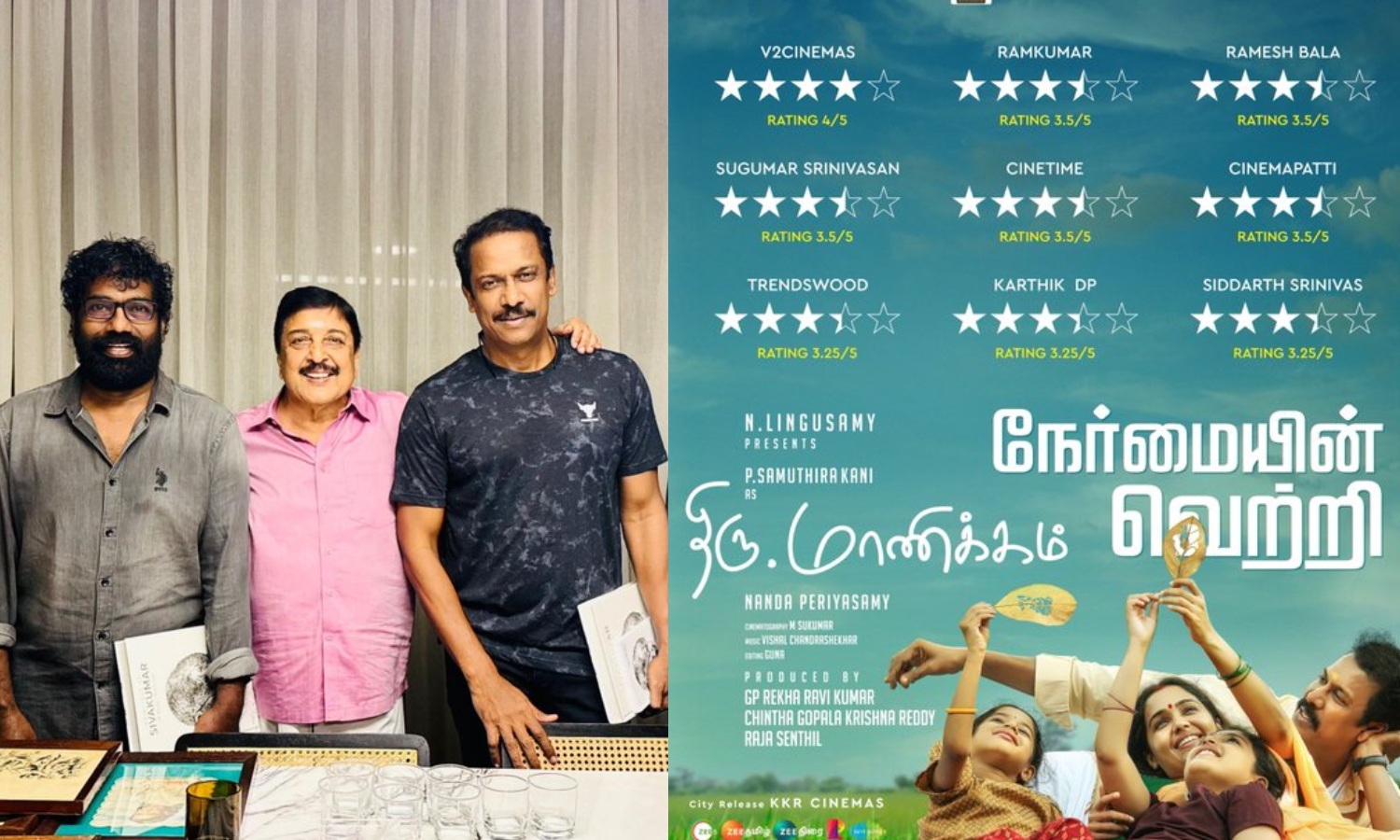 சமுத்திரகனி நடித்த திரு.மாணிக்கம் படக்குழுவை பாராட்டிய சிவக்குமார்| Sivakumar praised the team ...