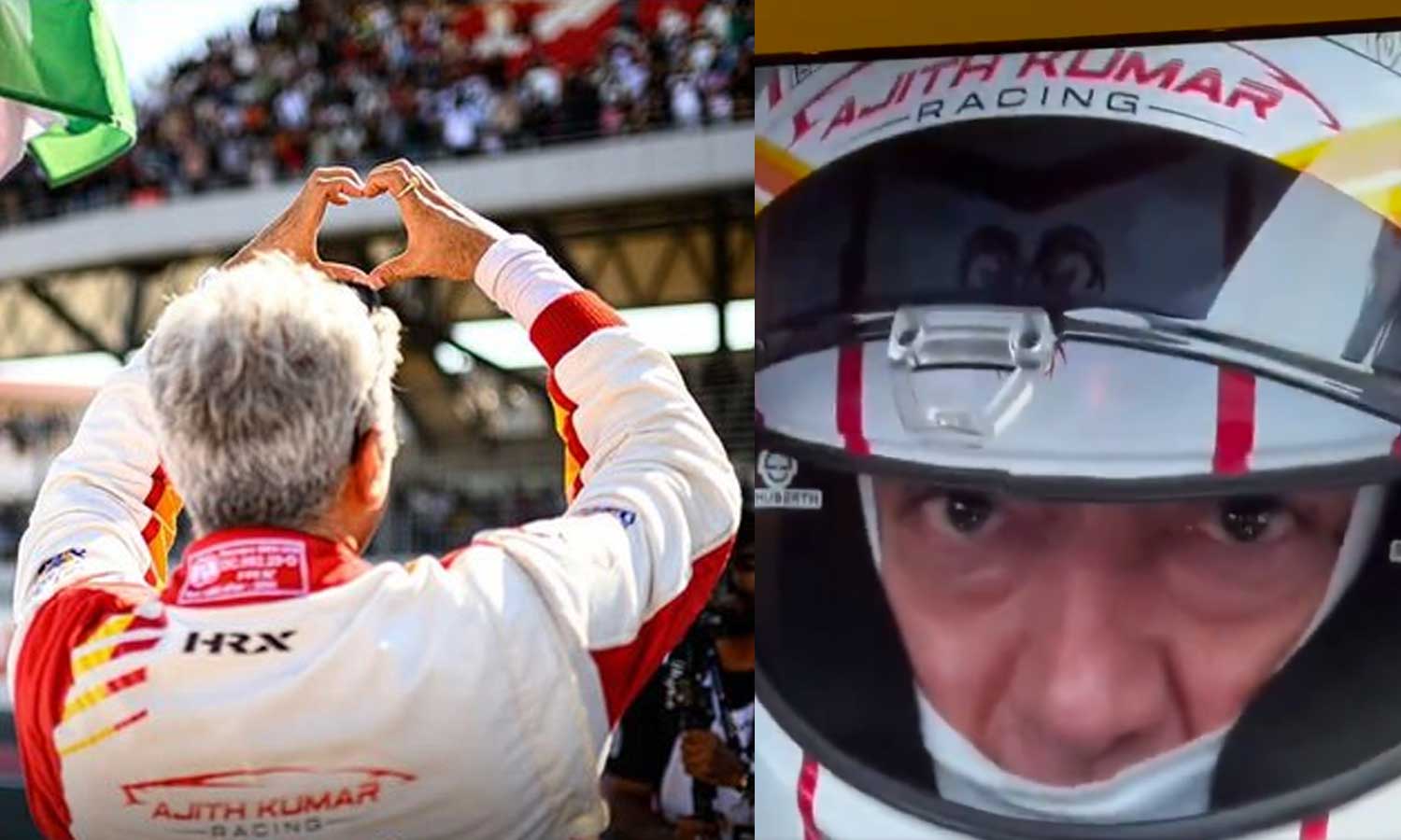 Ajith's message to the fans during the car race/ கார் ரேஸ்-க்கு இடையே ...