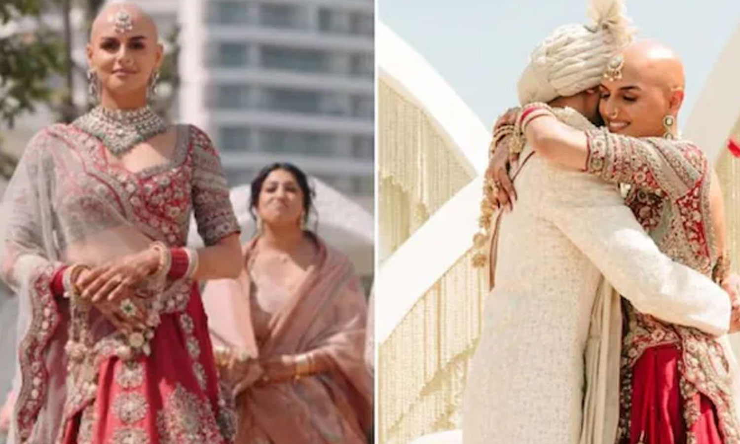 VIDEO: வழுக்கை தலையுடன் திருமணம் செய்த மணப்பெண்- indian bride neehar ...