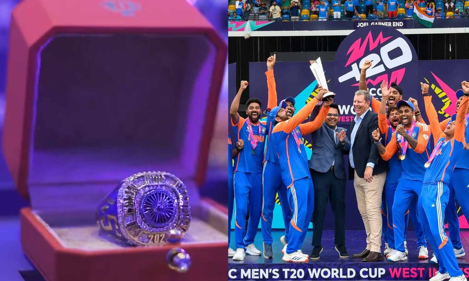 வீடியோ: டி20 உலகக்கோப்பை வென்ற இந்திய வீரர்களுக்கு வைரம் பதித்த மோதிரம் ...