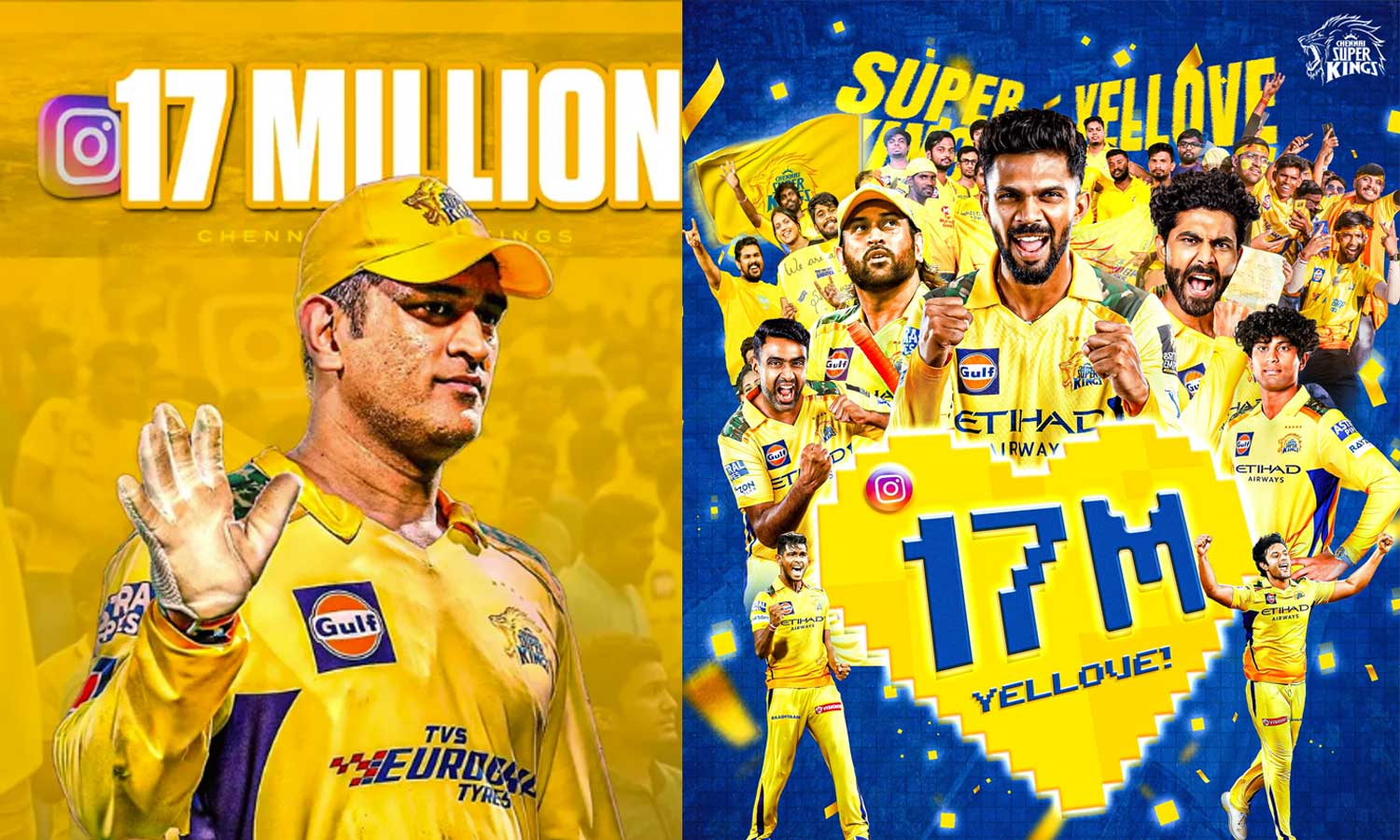 இன்ஸ்டாவில் 17 மில்லியன் Followers பெற்ற முதல் ஐ.பி.எல் அணியாக மாறிய சி ...