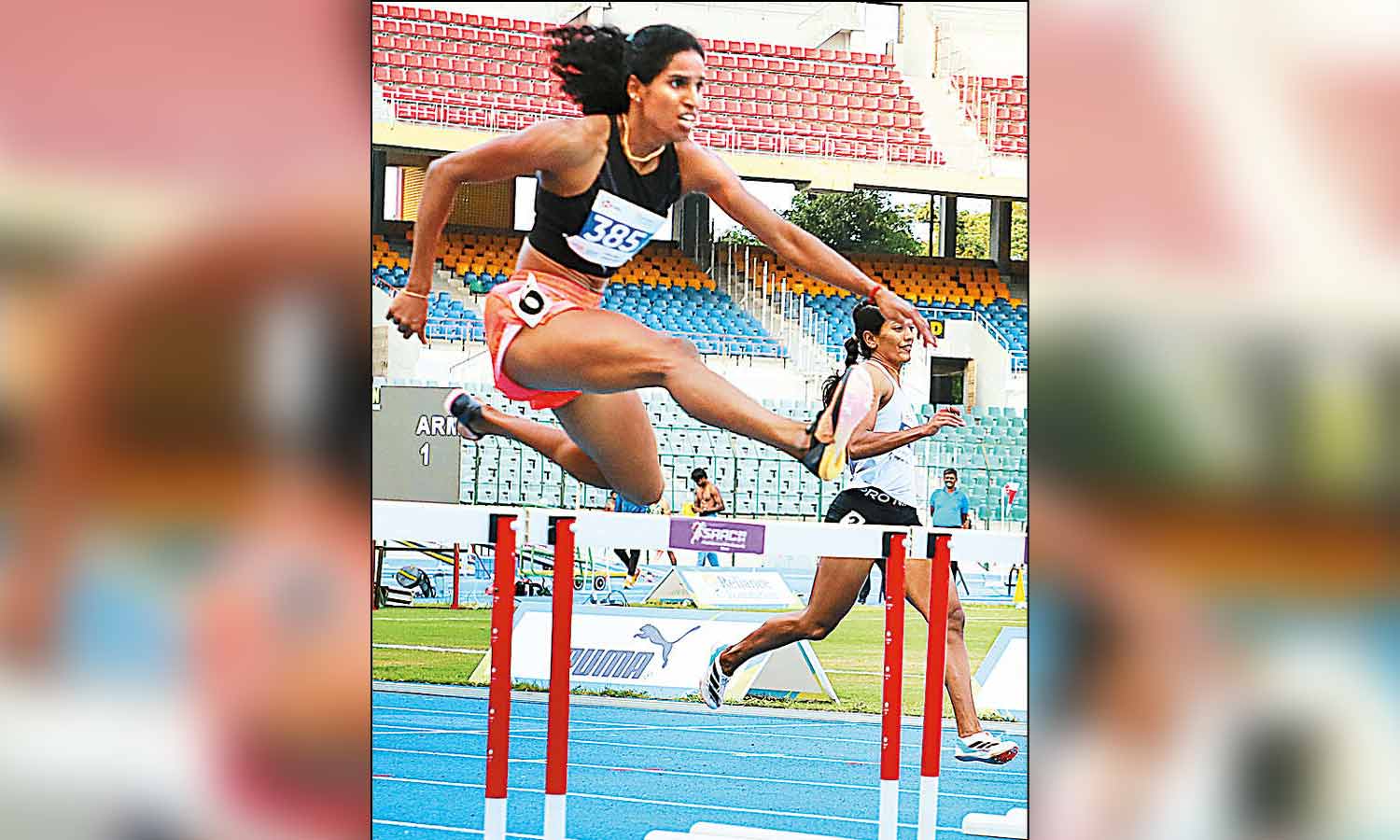 இந்திய ஓபன் தடகளம்: 400 மீட்டர் தடை ஓட்டத்தில் தங்கம் வென்ற தமிழக வீராங்கனை/ Indian Open ...