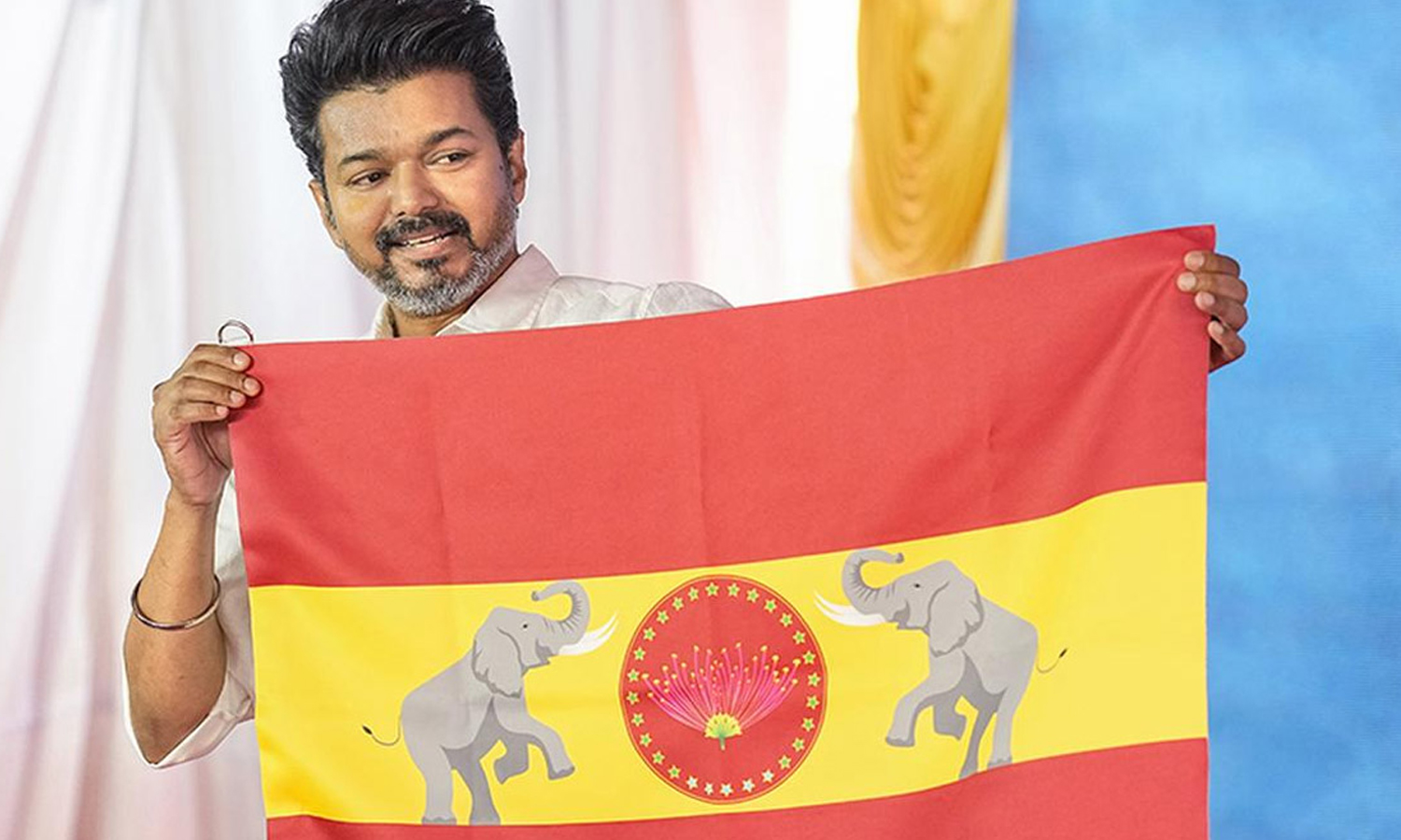 த.வெ.க. கட்சி கொடியில் யானை சின்னம்- விஜய் பதிலளிக்க உத்தரவு!- Elephant ...