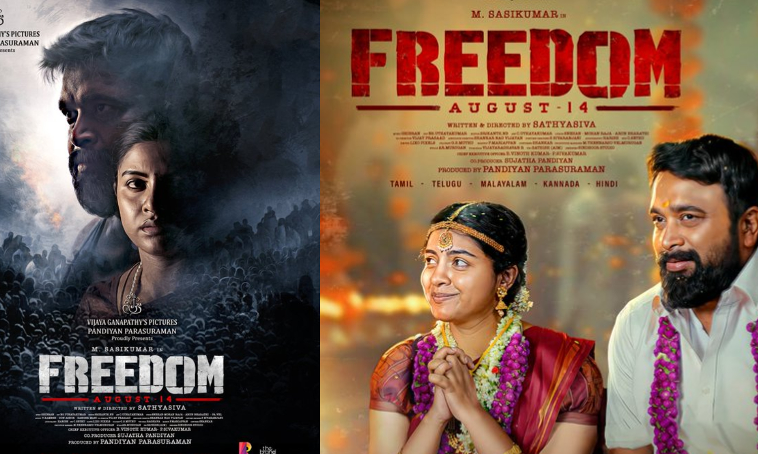சசிகுமார் நடித்த Freedom படத்தின் ரிலீஸ் தேதி அறிவிப்பு | Sasikumar's ...