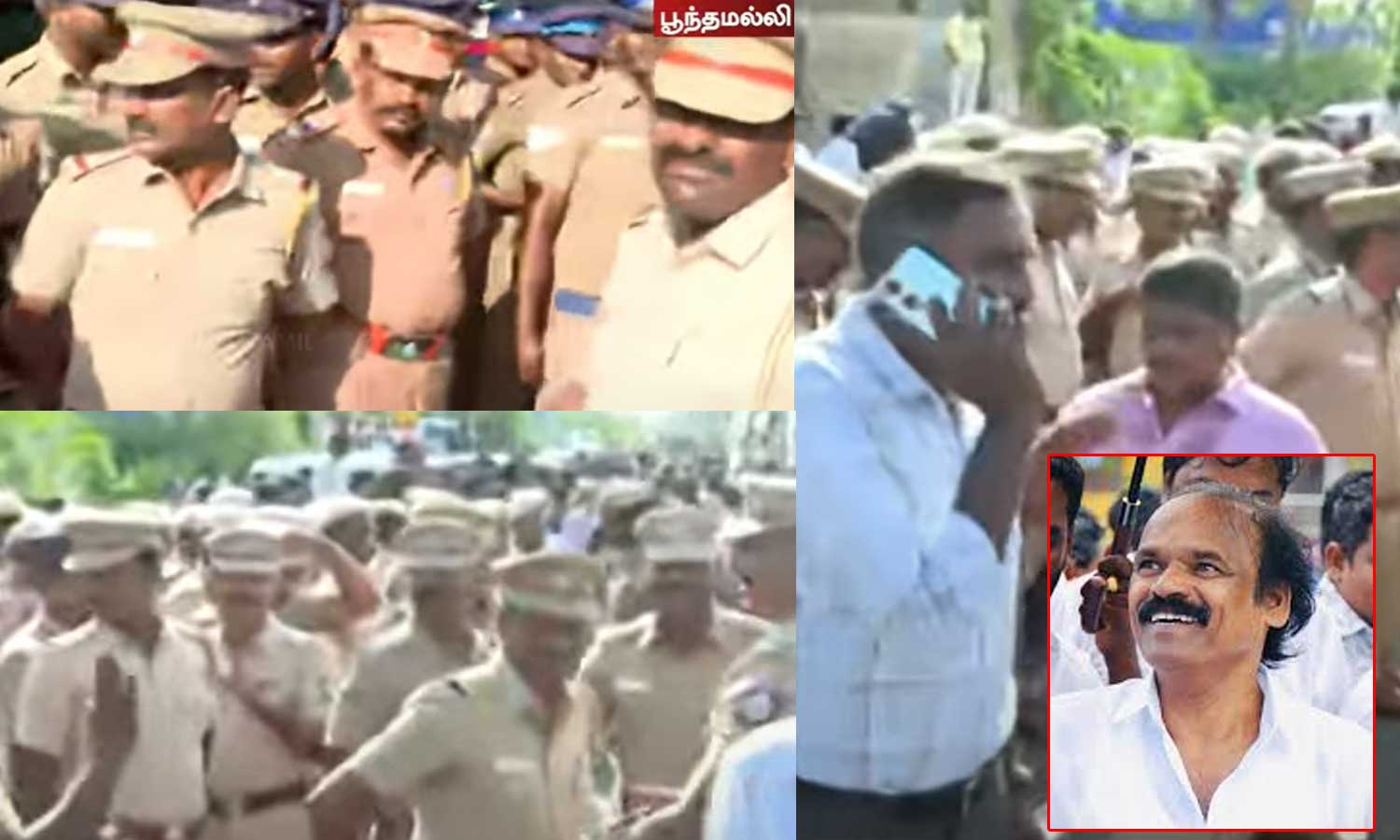 புரட்சி பாரதம் கட்சித் தலைவர் ஜெகன் மூர்த்தி வீட்டின் முன் போலீஸ் ...