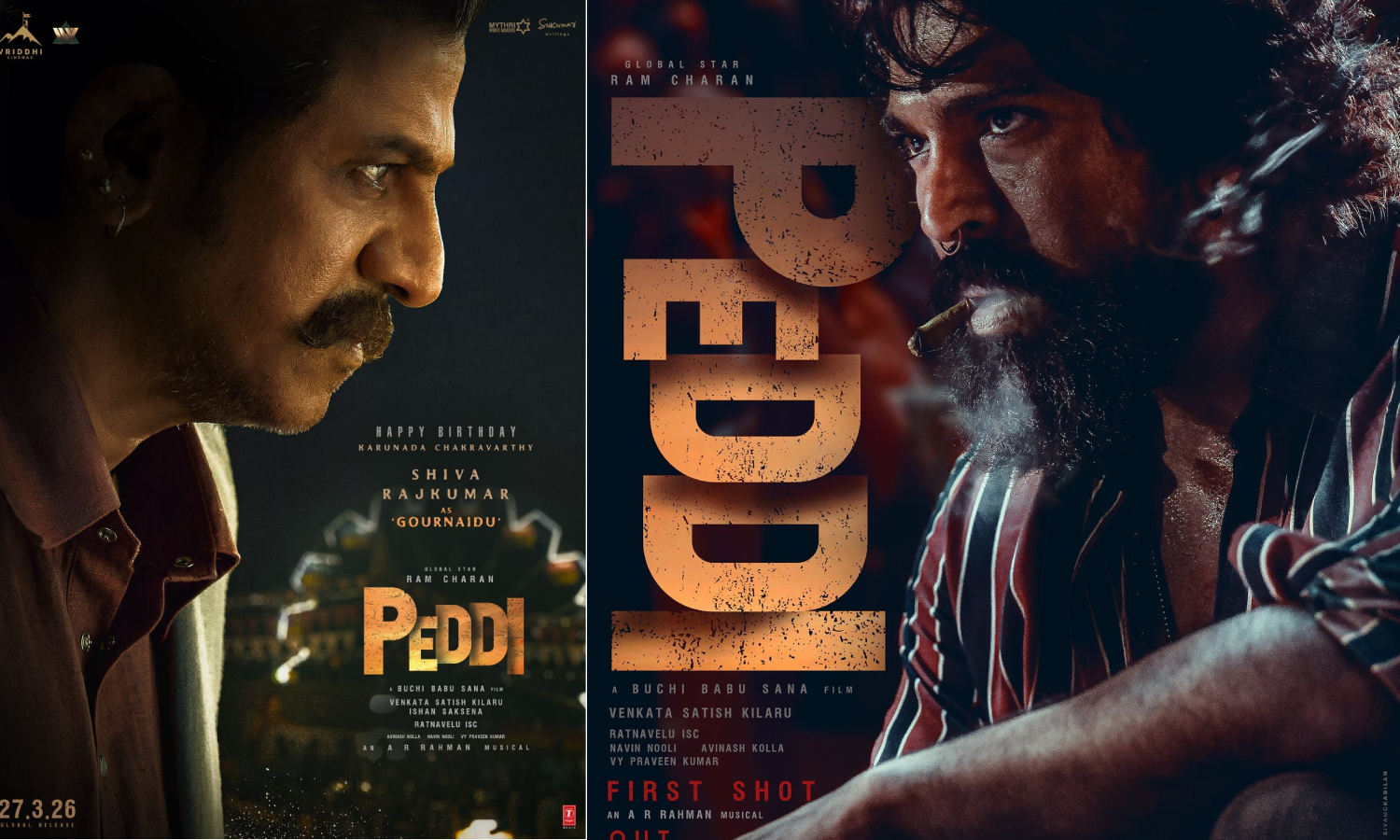 சிவராஜ்குமாருக்கு சிறப்பு போஸ்டர் வெளியிட்ட Peddi படக்குழு | Peddi team releases special poster ...