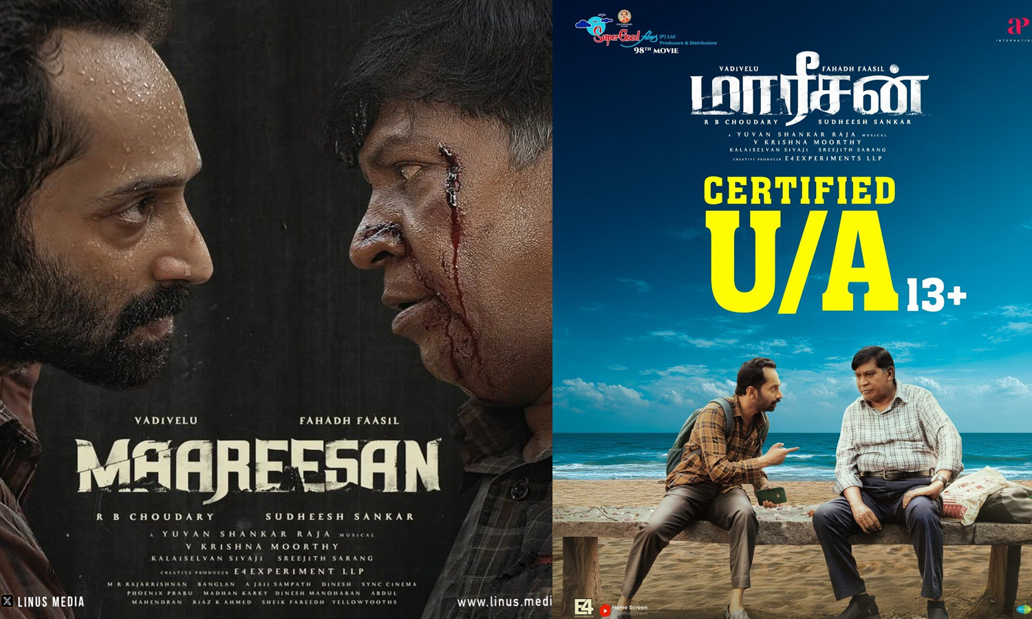 'மாரீசன்' திரைப்படத்திற்கு U/A சான்றிதழ் வழங்கிய தணிக்கை குழு- Censor board grants U/A ...